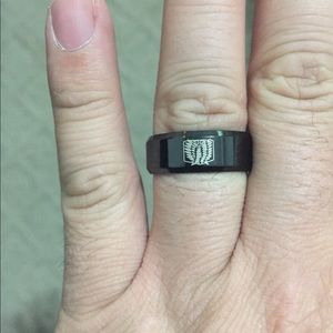 Accessories | Attack On Titan Black Ring | Poshmark